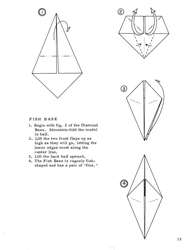 David Mitchell's Origami Heaven - History - Basic Paper Folding by Samuel Randlett, 1968
